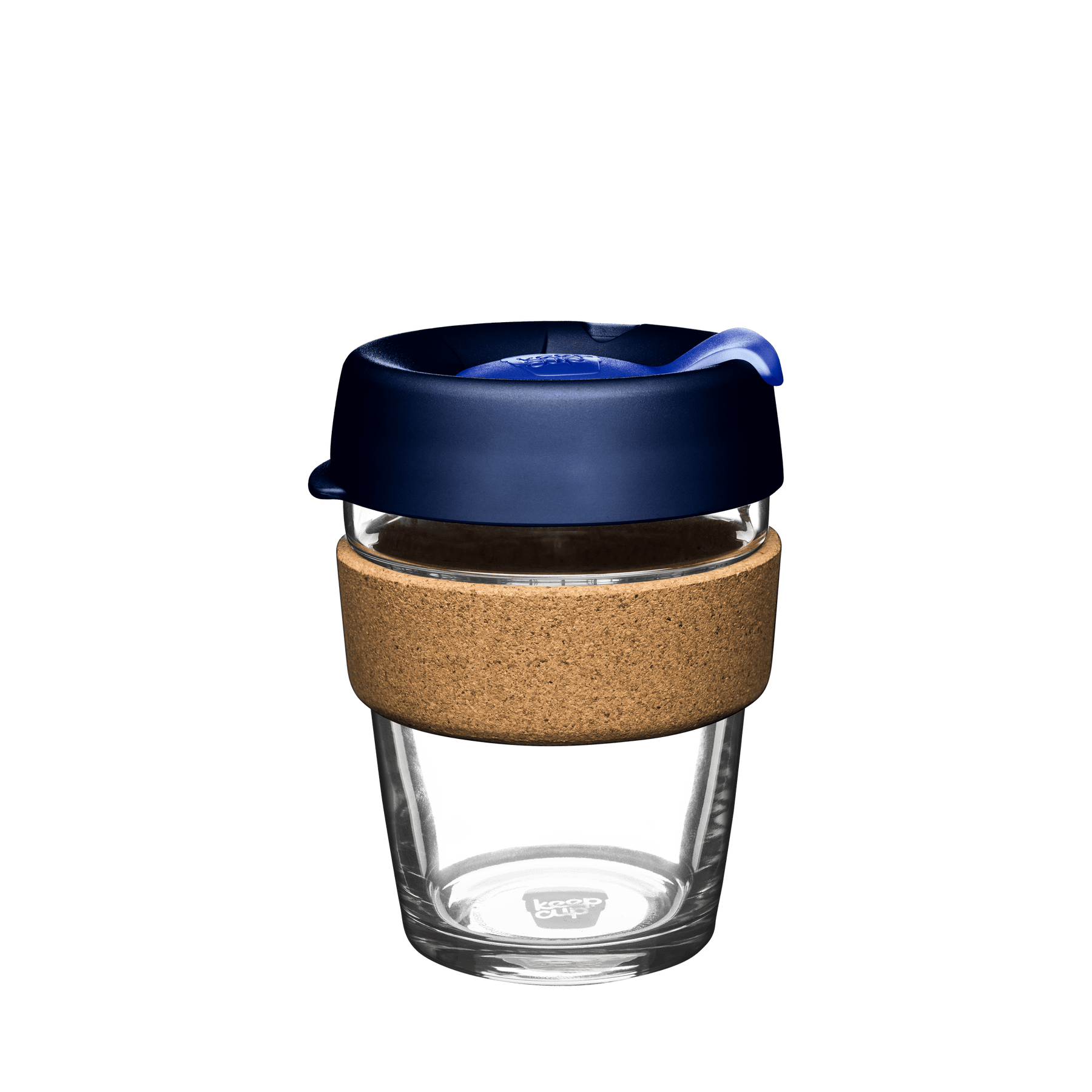 KeepCup Brew Cork 12oz Ink | Glass reusable coffee mug